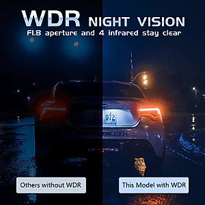 Dash Cam 4K Front and Rear 2K, Full HD Dash Camera for Cars, Free 32GB SD Card, 2.2” IPS Screen, Night Vision, 170°Wide Angle, Loop Recording, 24H Parking Mode