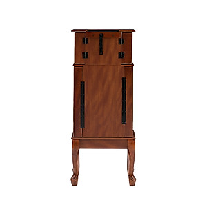 Powell Classic Cherry Jewelry Armoire, 16.5 x 40.25 x 11.88