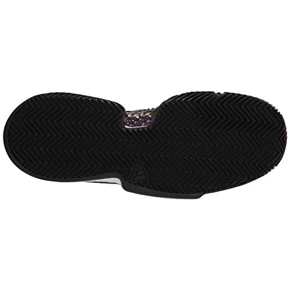 adidas mens Solecourt Clay Primeblue Tennis Shoe, Black/White/Grey, 7.5 US