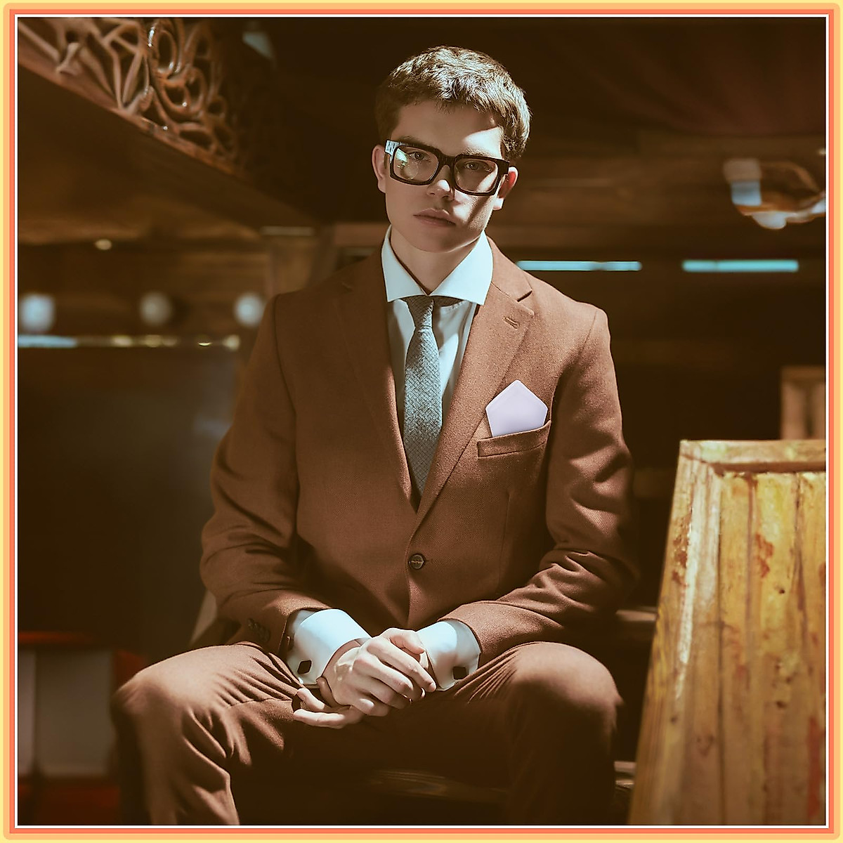 Leinuosen White Cotton Handkerchiefs for Men Classic Hankies Pocket Square Towel Small Size for Tie Dye Girl Boy Tea Parties(8.3 x 8.3 Inch, 50 Pcs)