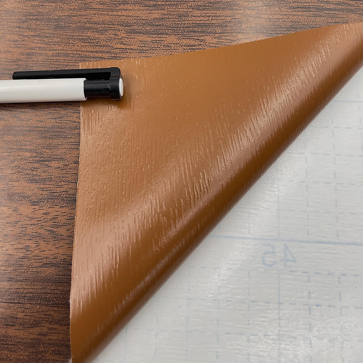 Yifely Minimalist Brown Wood Grain Furniture Paper Self Adhesive Shelf Liner Nightstand Door Sticker 17.7 Inch by 9.8 Feet