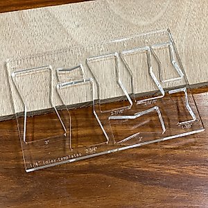 ETFOBMI Router Template for Woodworking, 8 in 1 Router Jig Bow tie Template Jia for Woodworking, Butterfly Inlay Template Decorative Bowtie Router Template