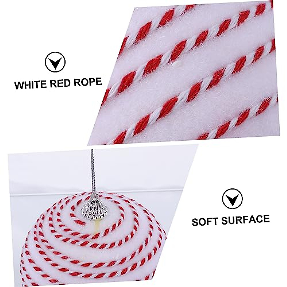 BESTOYARD 2pcs Christmas Balls Nativity Ornaments Christmas Balls Decorations Christmas Hanging Bauble Prom Decorations Christmas Decor White Decorations Christmas Pendant Ornaments 8 Cm