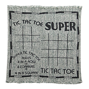 Lulu Home Jumbo Checkers, Giant 3-in-1 Checkers Game Rug Board Game Set, 2 Players