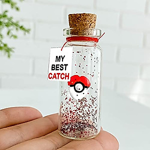 Kseniya Revta Cute Anniversary Present For Girlfriend or Boyfriend, Unique Game-Inspired Romantic Bottle, Anniversary Love Wish Jar (No Box, My Best Catch)