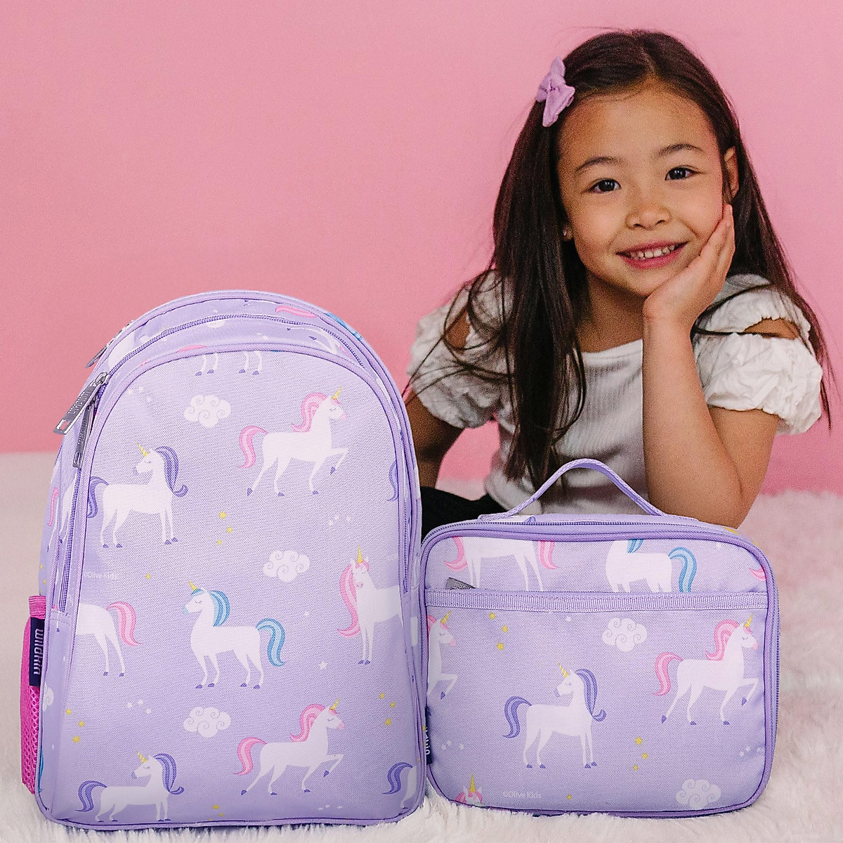 Wildkin 15-Inch Kids Backpack for Boys & Girls, Perfect for Early Elementary, Backpack for Kids Features Padded Back & Adjustable Strap, Ideal for School & Travel Backpacks (Unicorn)