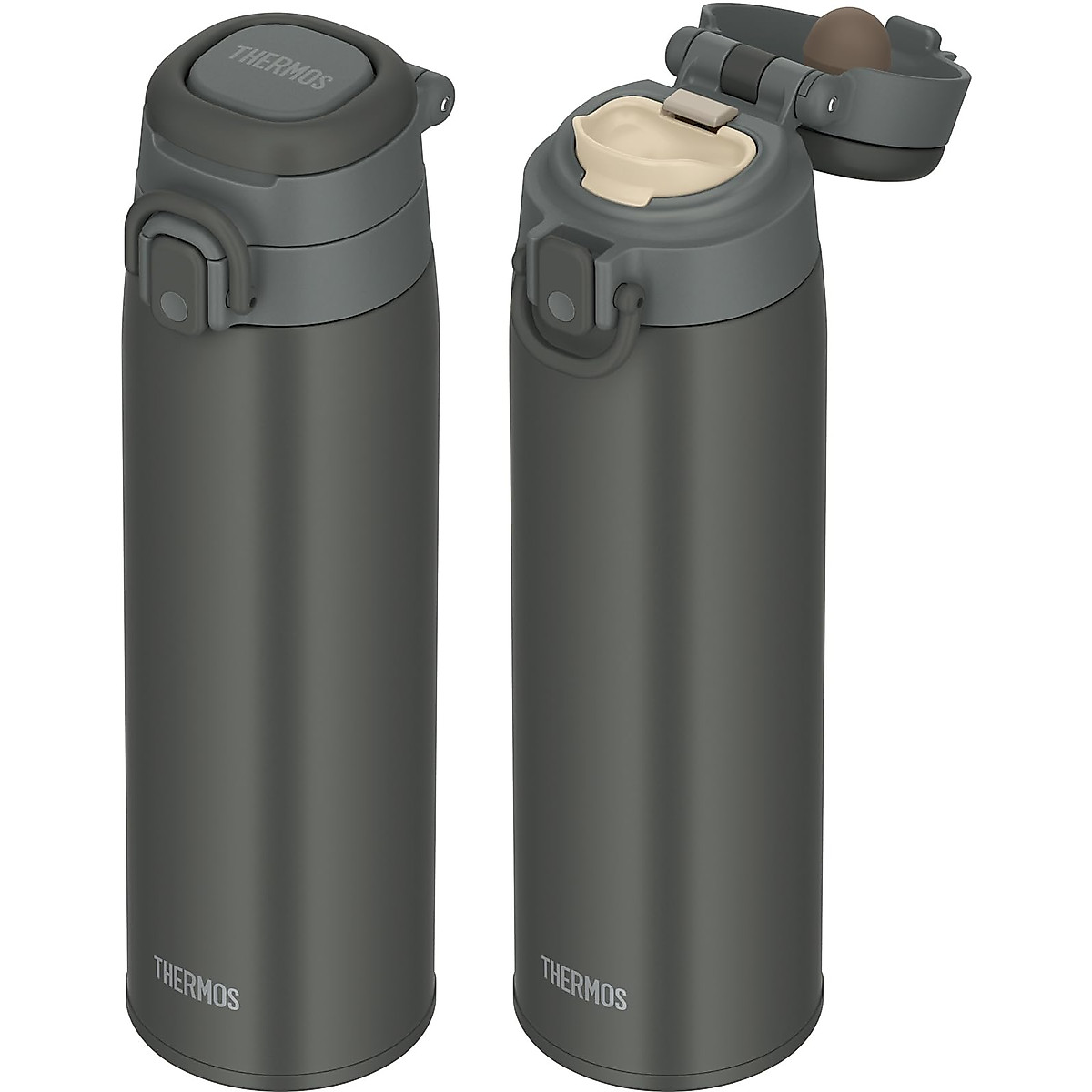 Thermos JOS-750 DGY Vacuum Insulated Mobile Mug with Carry Loop 25.5 fl oz (750 ml), Dark Gray