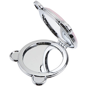 HEALLILY Womens Wallet Double- Sided Hand Mirror Pig Makeup Mirror Portable Foldable Double Sided Round Mirror Purse Handbag Cosmetic Mirror for Women Ladies Style 2 Compact Vanity Mirr Travel Wallet