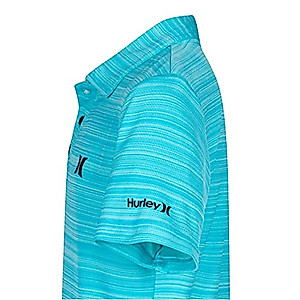 Hurley Boys' Performance Polo Shirt, Aurora Green Heather, L