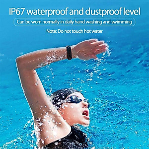 Smart Watch, Fitness Tracker with Body Temperature Thermometer Blood Oxygen Heart Rate Blood Pressure Monitor Sleep Monitor Step Counter Pedometer Calorie Counter IPX7 Waterproof for Women Men Kids