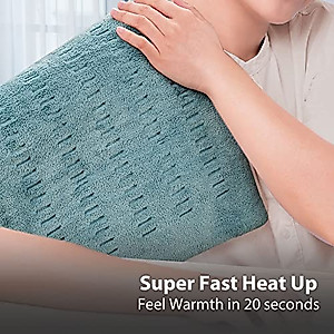 GOQOTOMO Heating Pad Fast-Heating Technology for Back/Waist/Abdomen/Sh-oulder/Neck Pain and Cramps Relief - Moist and Dry Heat Therapy with Auto-Off Hot Heated Pad by-HF-G