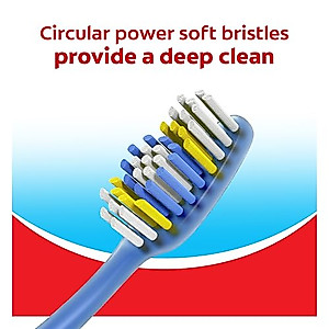 COLGATE Extra Clean Toothbrush Soft, Soft Toothbrush, Bulk Toothbrushes, Travel Toothbrush, (Case of 72) (Model Number: 155676)