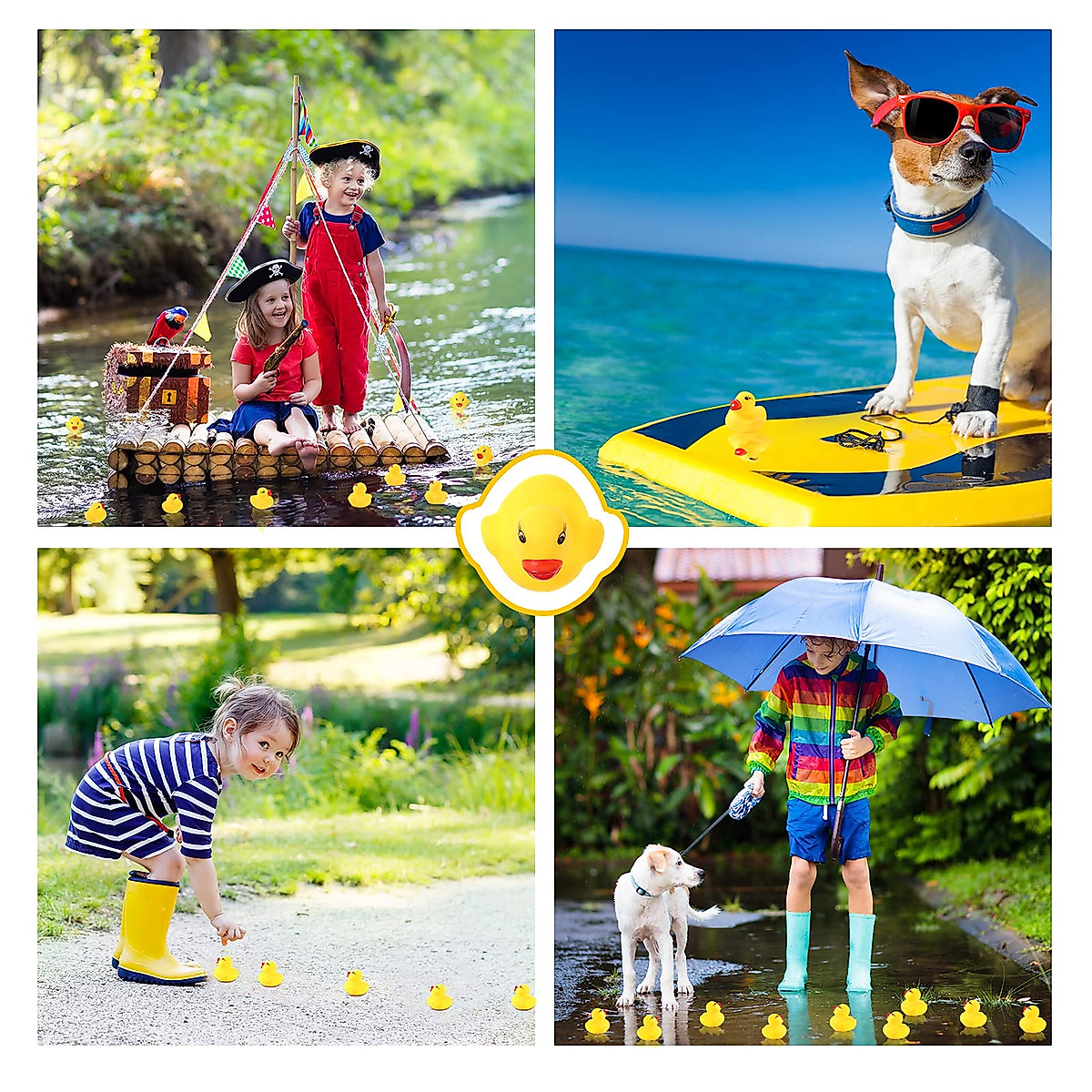 100 PCS Mini Rubber Duck Float Ducks Ribbon Bath Ducks Bulk Breast Pancreatic Cancer Mental Health Ducks Bathtub Toys Bulk Rubber Ducks for Cancer Awareness Pool Decorations(Funny,Yellow)