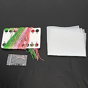 Needle Thread Set, Cotton Canvas Needle Thread Kit, Cotton Canvas Material The Surface is Glossy, for Most People of The Right Age