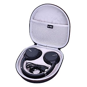 LTGEM Case Compatible with Sony WH-CH720N / WH-CH520 / WHCH710N / WH-CH510 Noise Canceling Headphones Over The Ear Headset, Black+Gray