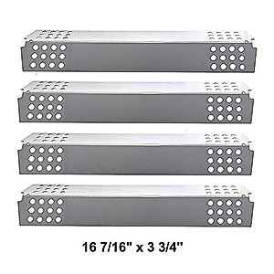Htanch SN7321 (4-Pack) SA4731 (4-Pack) 15 15/16" Burner,16 7/16" Heat Plate Crossover Tubes for Charbroil 463241013, 463241313, 463241314, 463241413, 463241414, 466241013, 466241313, 466241413 Grill