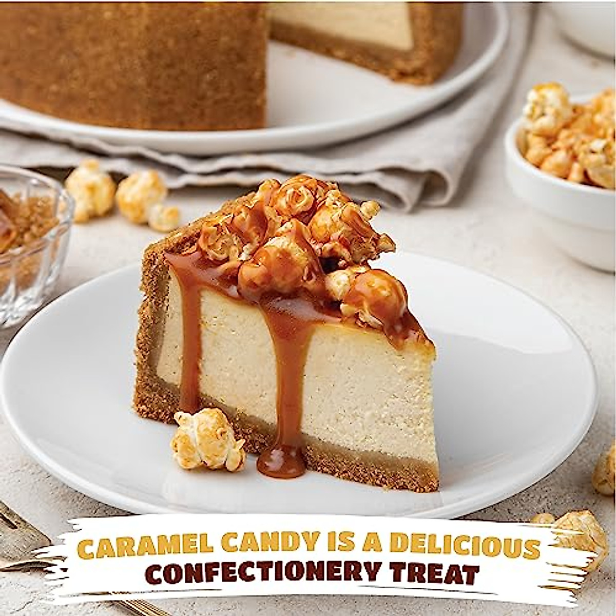 CrazyOutlet Kraft Caramel Cubes Candy, Individually Wrapped, Bulk Pack 2 Pounds