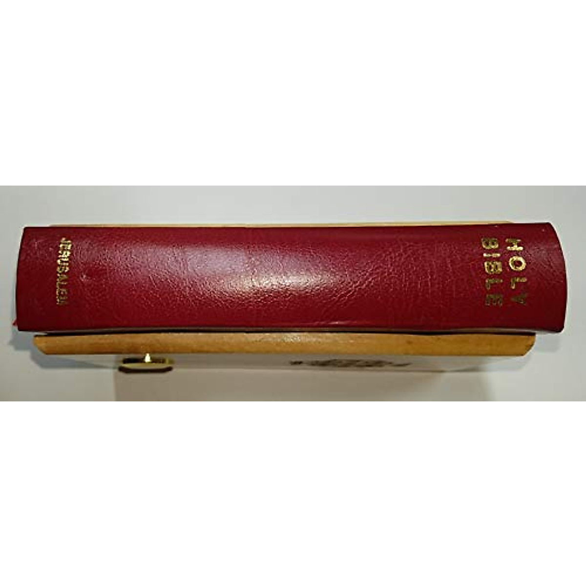 Bethlehem Gifts TM Olive Wood Bible La Santa Biblia Red-Letter King James Version Old and New Testament (Spanish Version)