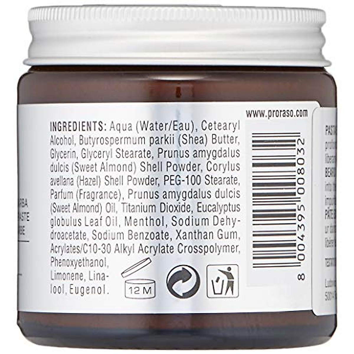 Proraso Exfoliating Beard Paste and Facial Scrub, 3.5 oz