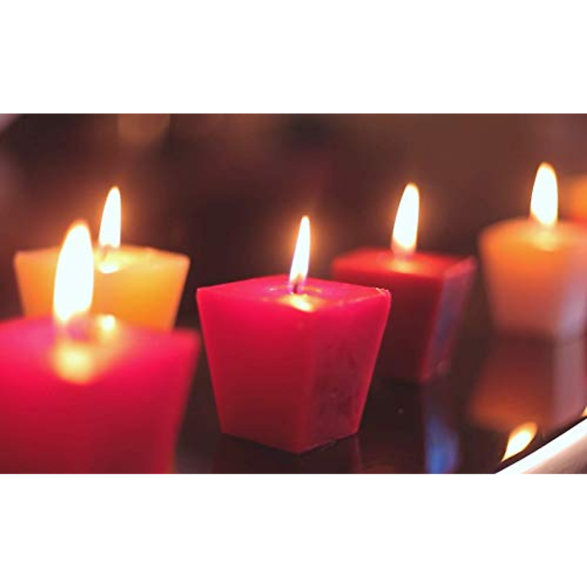 All2shop Scented Votive Candles Short Set of 18 Assorted Healing Candles for Relaxation & Aromatherapy- Long Burning at Least 20hrs Each 360hrs Total