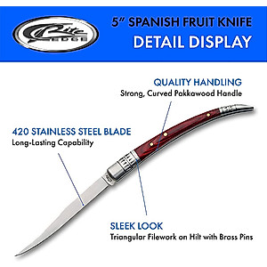 Rite Edge Szco Supplies 5-Inch Spanish Fruit Knife