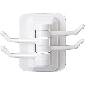 Jowxsx White Self Adhesive Hook Multifunctional Wall Hooks,Punch Free Strong Sticky Utility Heavy Duty Hook,Coat Towel Seamless Hook,Waterproof Hanger for Bathroom,Kitchen,Home Hardware