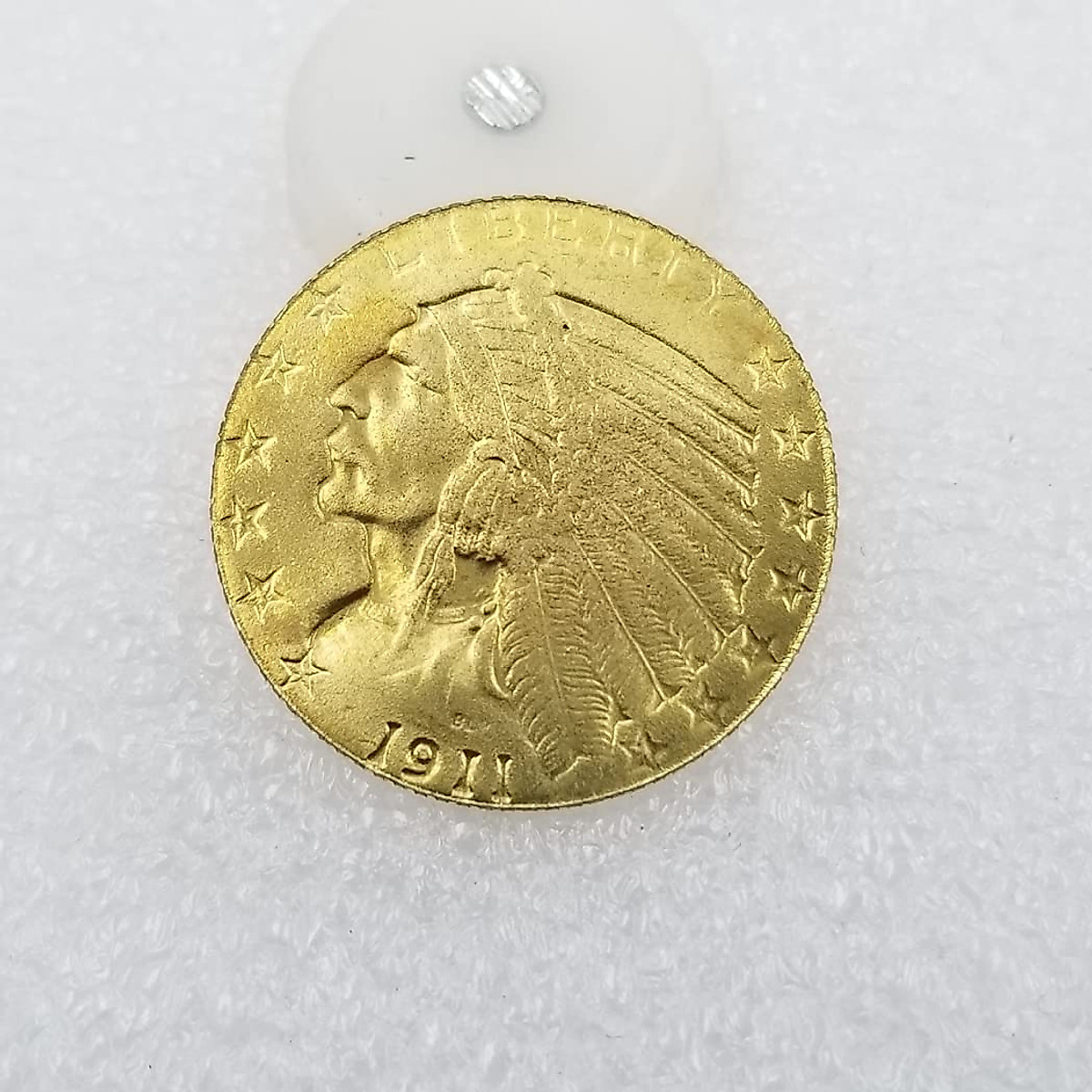 Kocreat Copy 1911-D Indian Head Eagle Five Dollars Gold Coin-USA Souvenir Coin Lucky Coin Hobo Coin Morgan Dollar Replica Collection