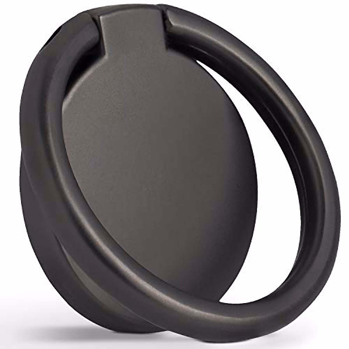 totallee Phone Ring Grip, Finger Holder Rotating Stand Kickstand - Compatible with iPhone and Galaxy (Gunmetal)