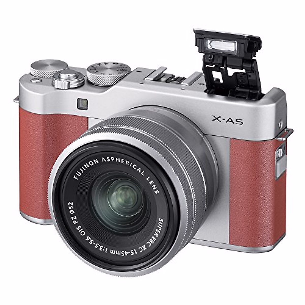 Fujifilm X-A5 Mirrorless Digital Camera w/XC15-45mmF3.5-5.6 OIS PZ Lens - Pink