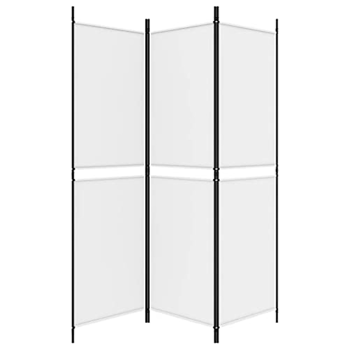 3-Panel Room Divider White 59.1"x70.9" Fabric,Folding Screens Room Dividers Privacy Screen Portable Suitable forHome Office Restaurant Bedroom