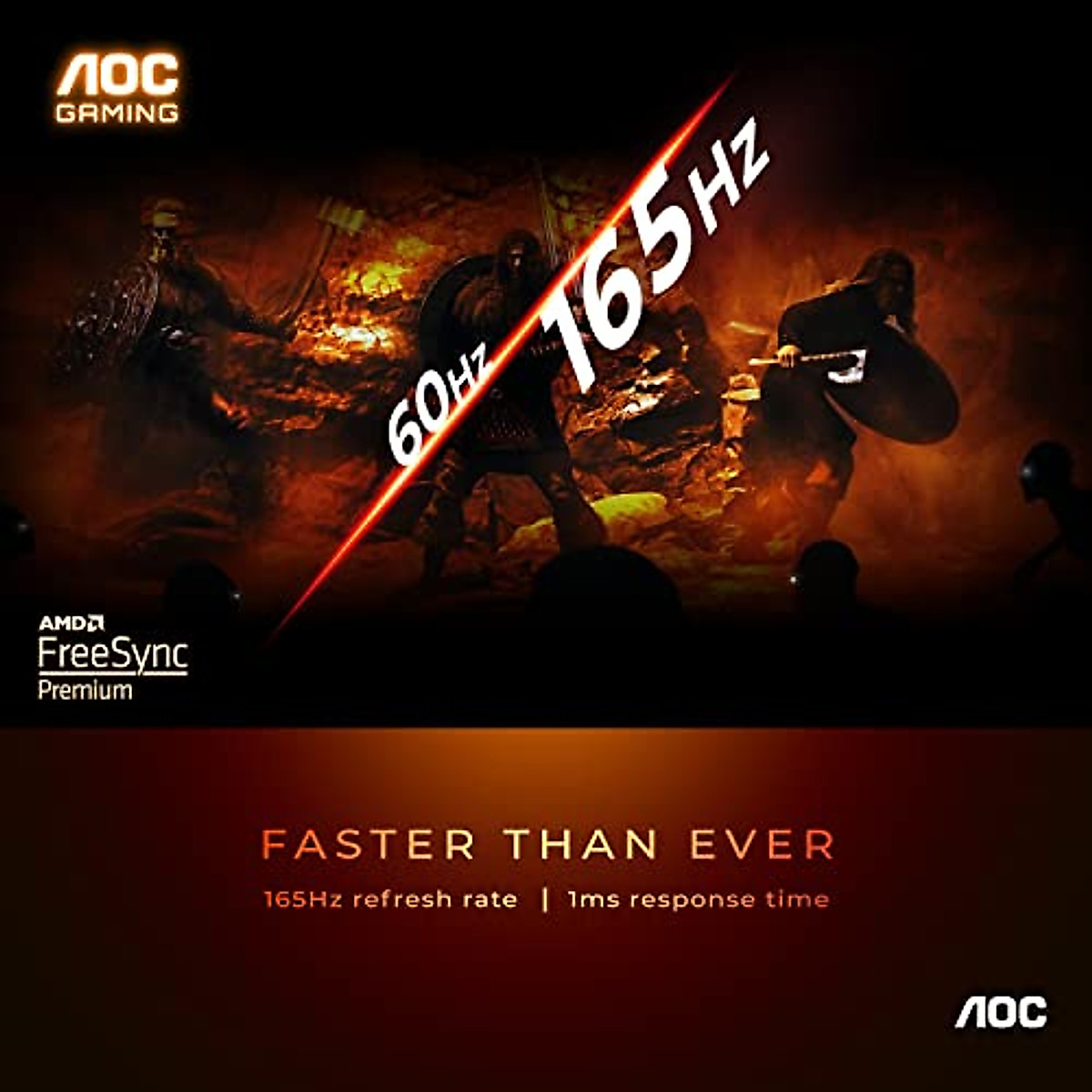 AOC C32G2 31.5-inch 1500R Curved VA Full HD 1ms 165Hz FreeSync Gaming Monitor (Renewed)