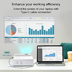 EZCast Beam H3, 2023 Upgraded Mini Projector, 10600 Lumens, Multimedia Home Theater Video Projector, Native 1080P, Compatible with HDMI, USB, Laptop, Tablet, iOS & Android Phone, Xbox, PS5, TV Stick