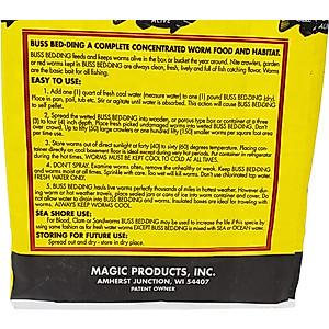 Magic Products Buss Worm Bedding, 5-Pound,black