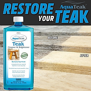 AquaTeak Care Kit: Premium Teak Oil & Teak Cleaner & Brightener