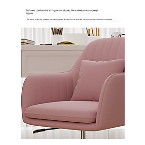 Ergonomic Office Chair, Desk Chairs with Wheels Cute and Comfortable Computer Office Home Girls Dressing Table Swivel Chair (Color : Green)