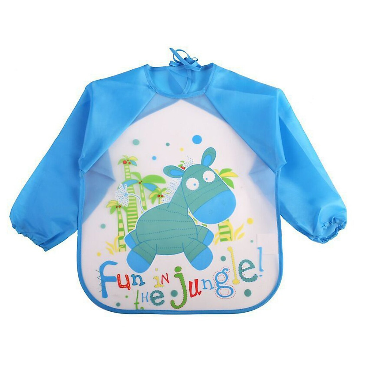 EchoDone 4 Packs Waterproof Children's Art Smock Kids Painting Aprons Long Sleeve Smock for Eating 1-4 Years