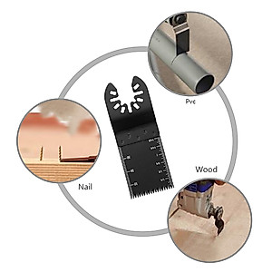 Wrightus 20 Bi-Metal/Wood Oscillating Multitool Quick Release Saw Blades Universal Carbide Fit Fein Multimaster Porter Cable Black & Decker Bosch Dremel Craftsman Ridgid Ryobi Makita Milwaukee Dewal