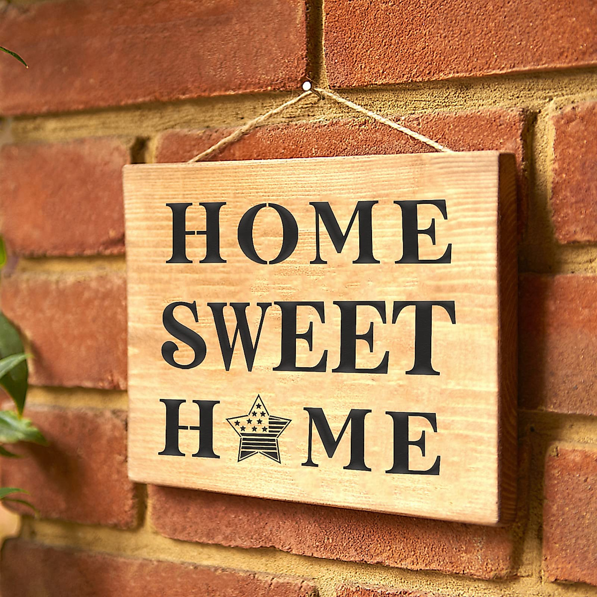 YEAJON 6 Inch Letter Stencils and Numbers, 40 Pcs Alphabet Drawing Templates, Reusable Plastic Art Craft Stencils for Painting on Wood, Wall, Fabric, Rock, Signage, Door Porch