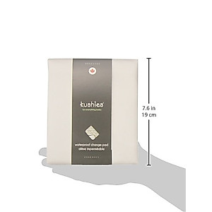Kushies Deluxe Waterproof Changing Pad Liners - 20 x 30 inches Baby Changing Table Liners - Baby Changing Pads - Diaper Changing Flat Liner Pad Waterproof Portable (White)
