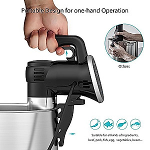 Sous Vide Cooker, Wancle Thermal Immersion Circulator, with Recipe E-Cookbook, Accurate Temperature Digital Timer, Ultra-quiet, 850 Watts, 120V, Stainless Steel/Black