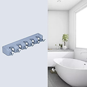 Broom Holder, Neat Light Weight Mop Wall Mounted Rack Easy To Install for Garage(Type B)