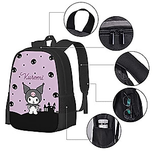 3 Pcs Backpack Casual Bags with Insulated Lunch Bag Tote And Pencil Case Box Pouch for Teen Boys Girls Youth
