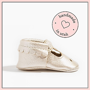 Freshly Picked - Rubber Mini Sole II Leather Platinum - Mary Jane - Infant/Toddler Sizes 6