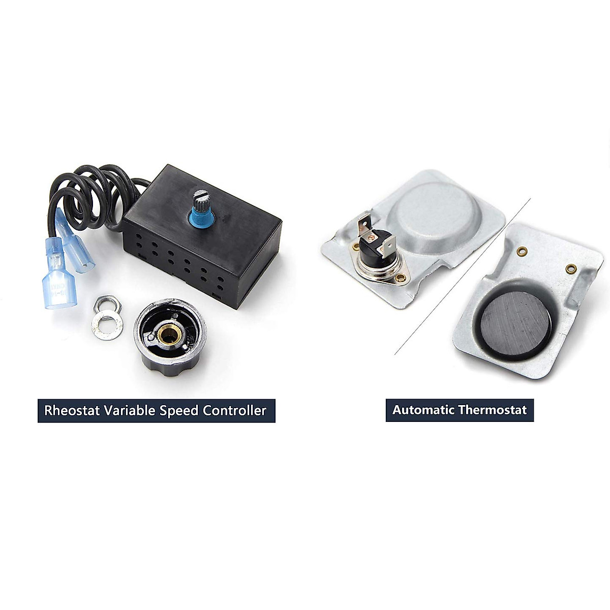 Hongso Pre-Wired GFK-160 GFK-160A Fireplace Blower Fan Kit with Ball Bearings Motor for Heat N Glo, Hearth and Home, Quadra Fire, GTI, Fasco, Regency Wood Stove Insert, Royal, Jakel, Nordica, Rotom