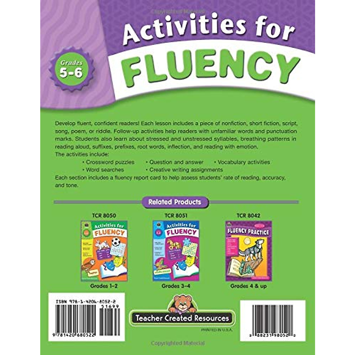 Activities for Fluency, Grades 5-6