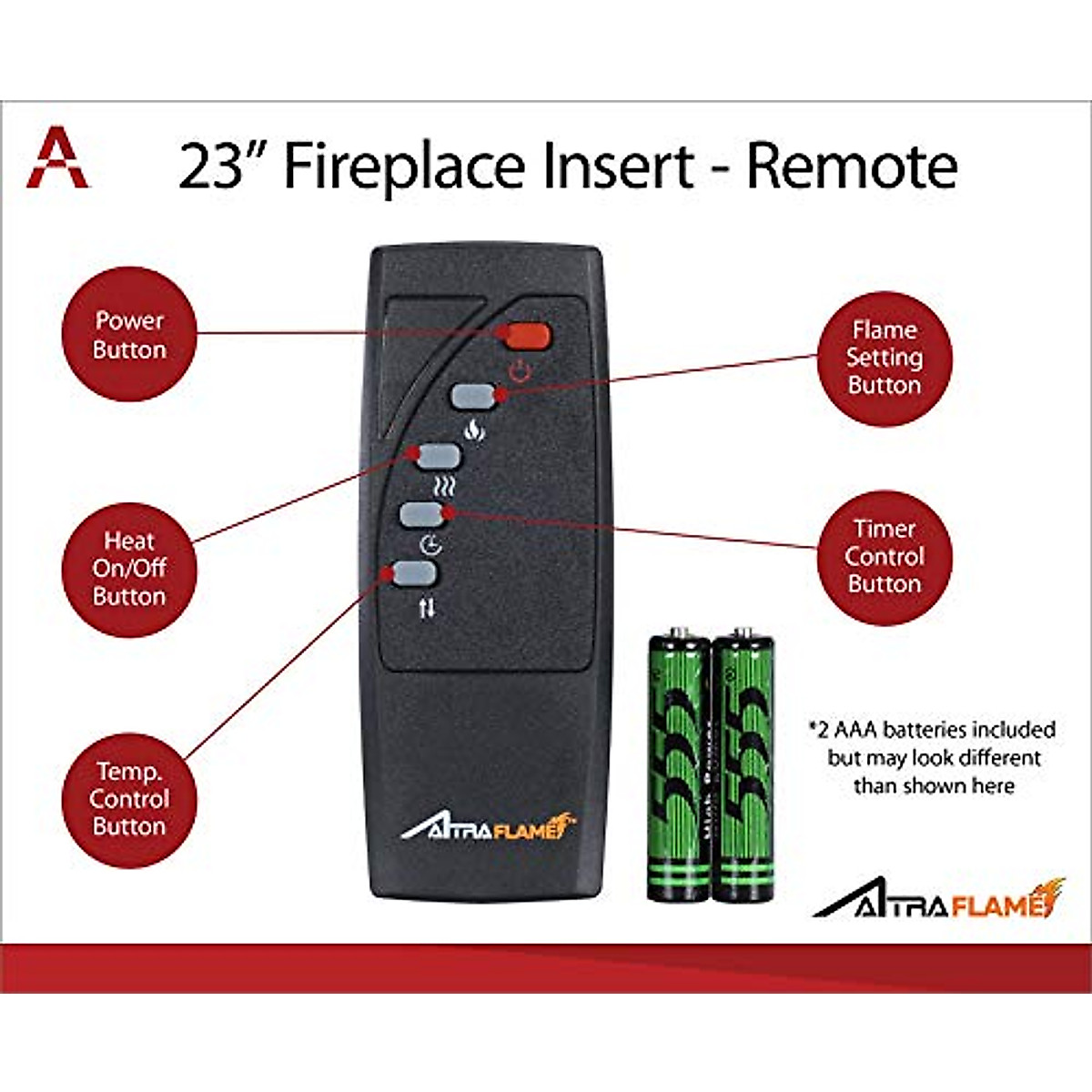 Ameriwood Home Barrow Creek Electric Fireplace TV Stand for TVs up to 60", Espre