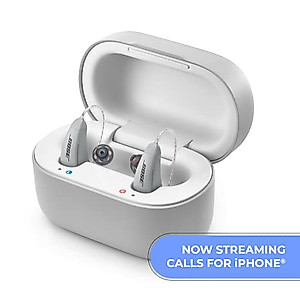 Lexie B2 OTC Hearing Aids Powered by Bose | Bluetooth Call Enabled for iOS | Rechargeable with Invisible Fit | Mild to Moderate Hearing Loss | Noise Reduction & Self-Fit Solution (Light Gray)