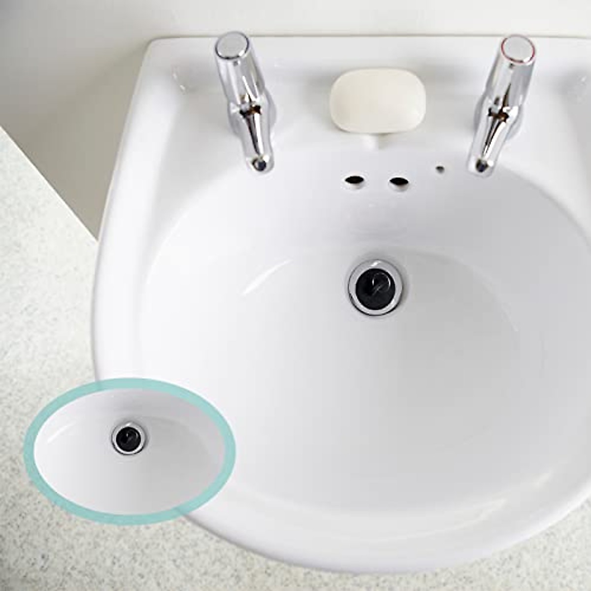 Drain Plug, 3 Pieces Sink Plug Sink Plug 3 Sizes Plug Drain Plug Bath Plug Bathtub Sink Plug for Sink Kitchen and Bathroom