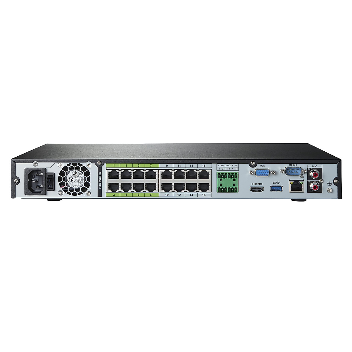 Lorex N883A64B 16-Channel 4K Pro Series 4TB Network Video Recorder