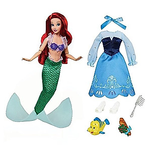 Disney Store Official Ariel Story Doll, The Little Mermaid, 11 Inch, Fully Posable Toy in Glittering Outfit - Suitable for Ages 3+ Toy Figure, Gifts for Girls, New for 2023?